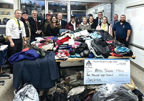 Alcona Masons give $4,800 to Alcona Community Schools | News, Sports ...
